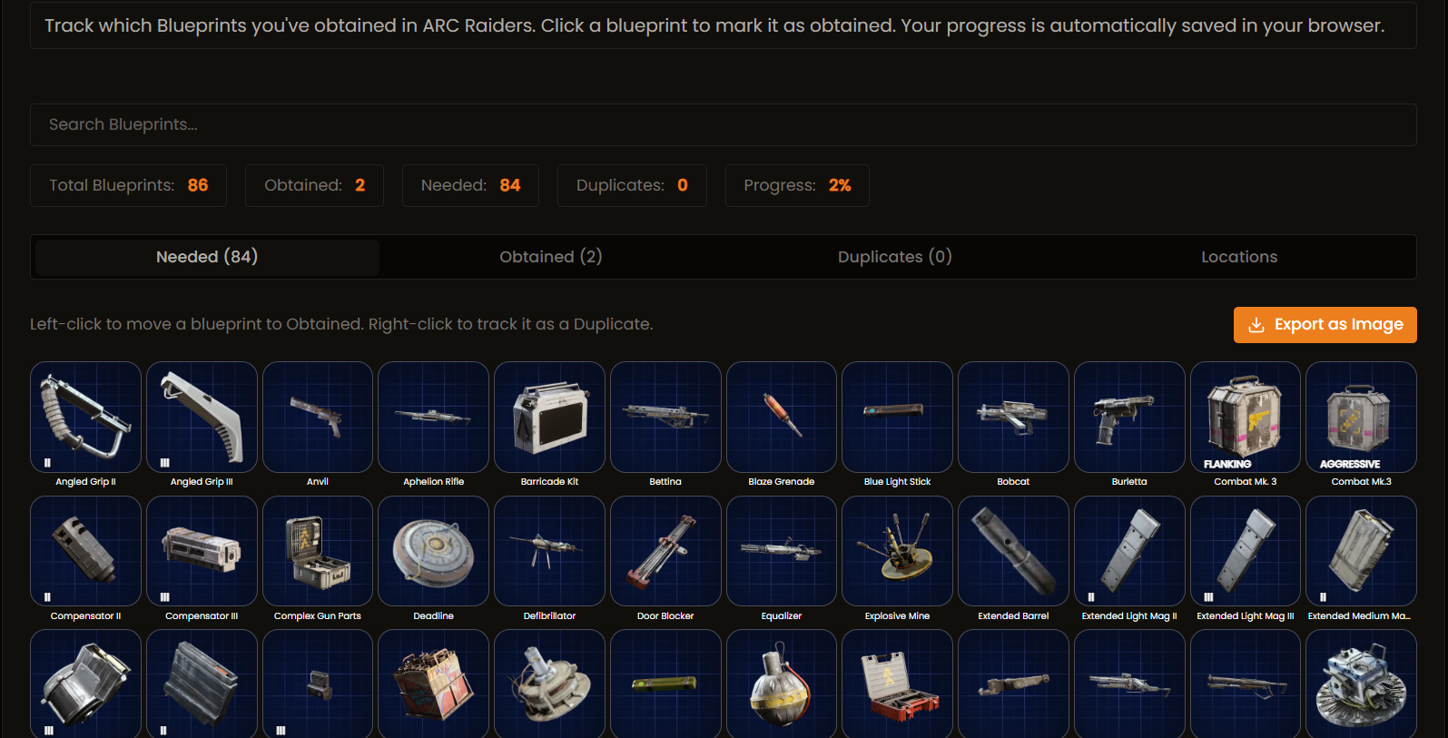 ARC Raiders Blueprint Tracker - Track Your Blueprints | MetaForge