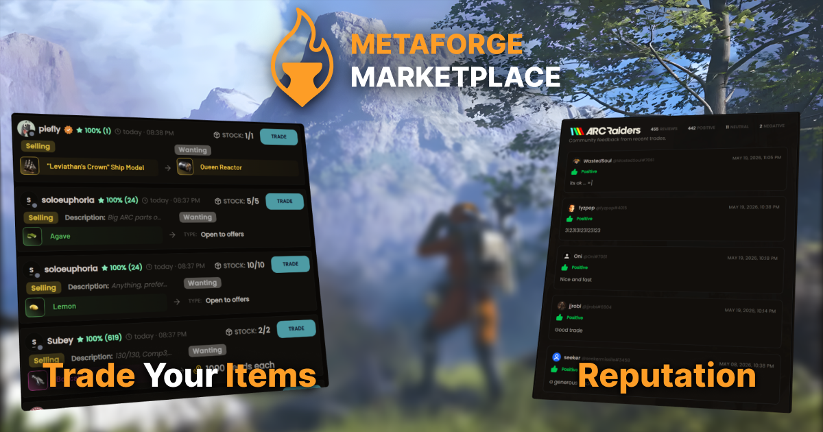 ARC Raiders Trading | MetaForge Marketplace